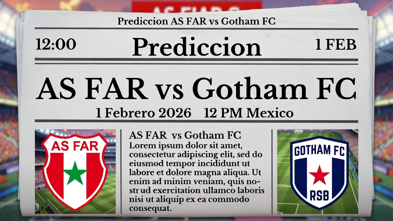 Prediccion AS FAR vs Gotham FC 1 Febrero 2026 12 PM Mexico | Fútbol hoy 365