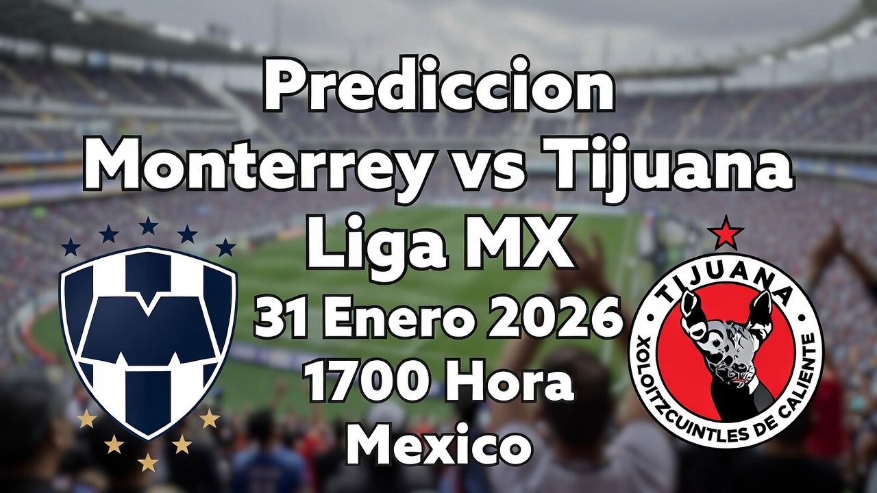Prediccion Monterrey vs Tijuana Liga MX 31 Enero 2026 | Fútbol hoy 365