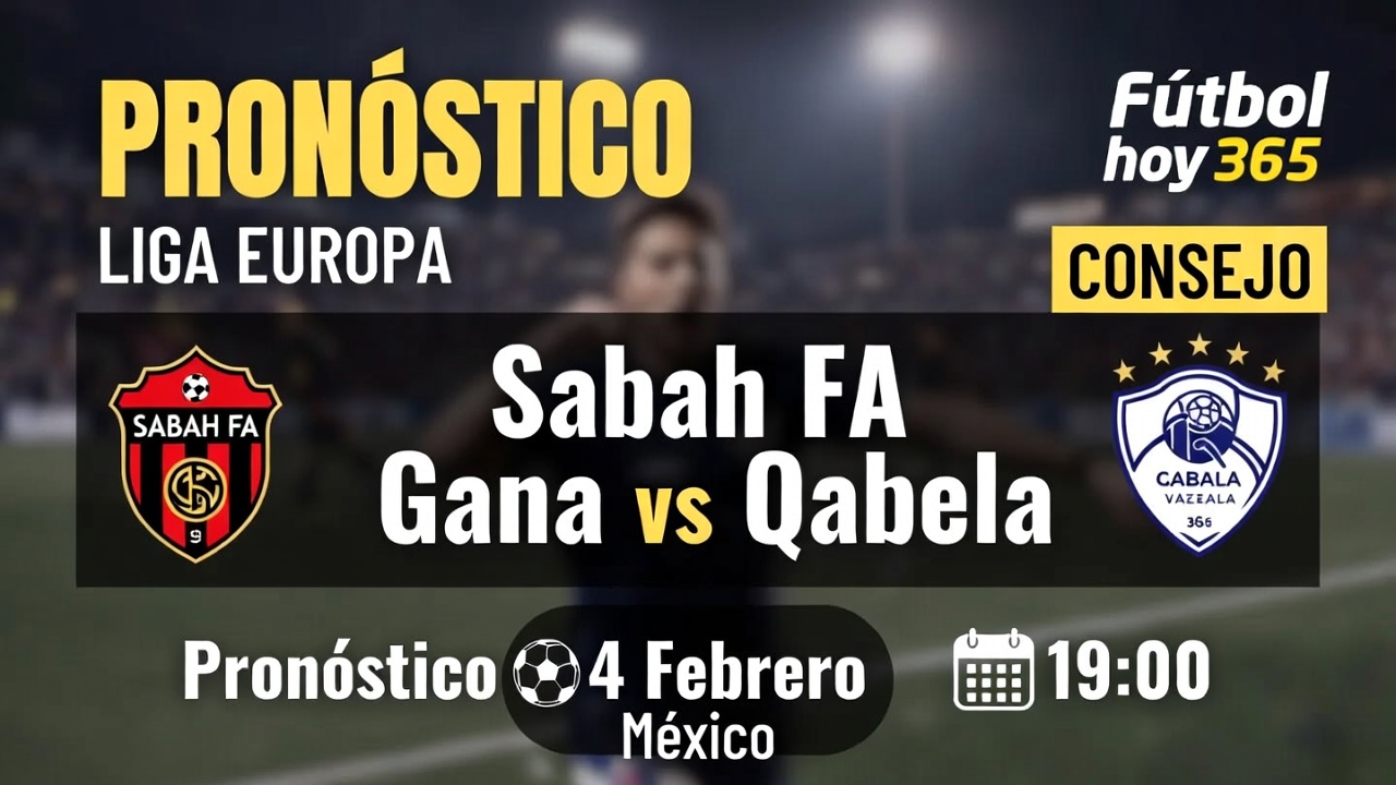 ¿Sabah FA Gana? vs Qabala Pronóstico 4 Febrero México | Fútbol hoy 365