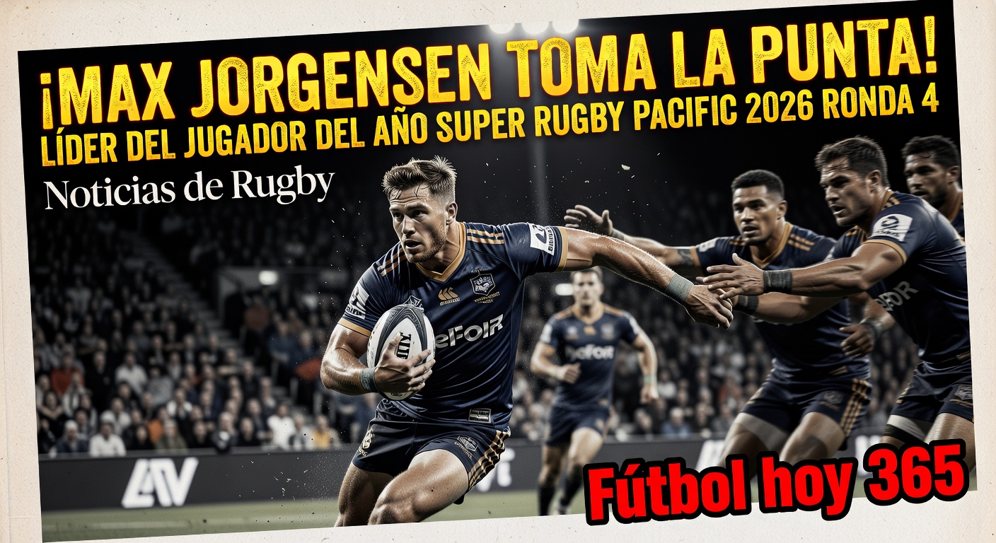 Jugador del Año Super Rugby Pacific 2026 Ronda 4: Max Jorgensen Lidera ...
