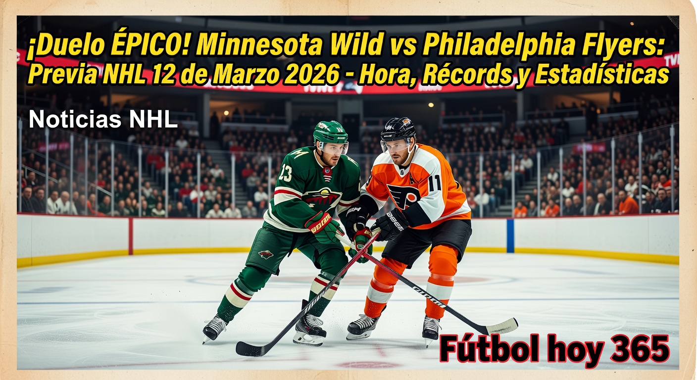 Minnesota Wild vs Philadelphia Flyers: Previa NHL 12 de Marzo de 2026 ...