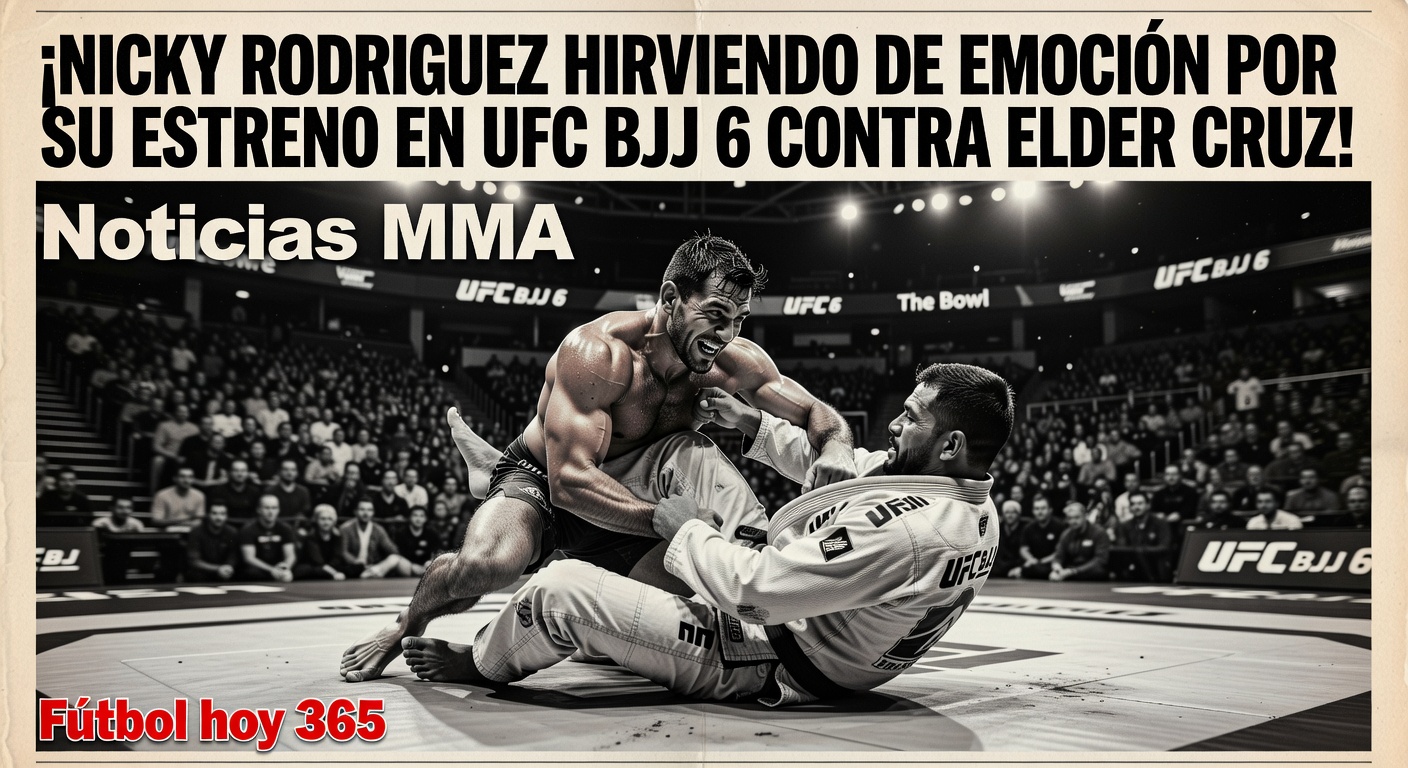 Nicky Rodriguez emocionado por su debut en UFC BJJ 6 contra Elder Cruz ...